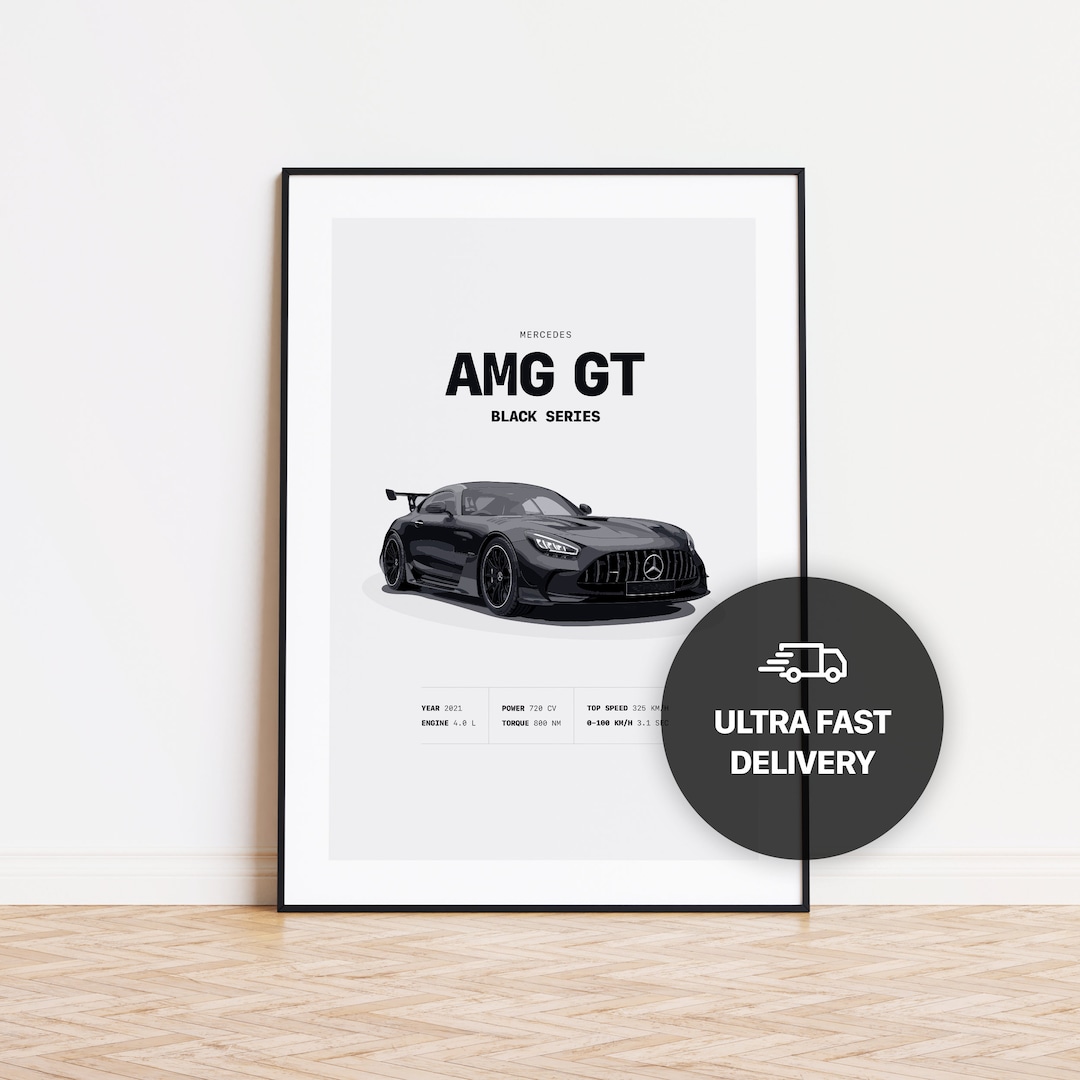 Mercedes AMG GT Poster Mercedes Poster Mercedes Wall Art - Etsy