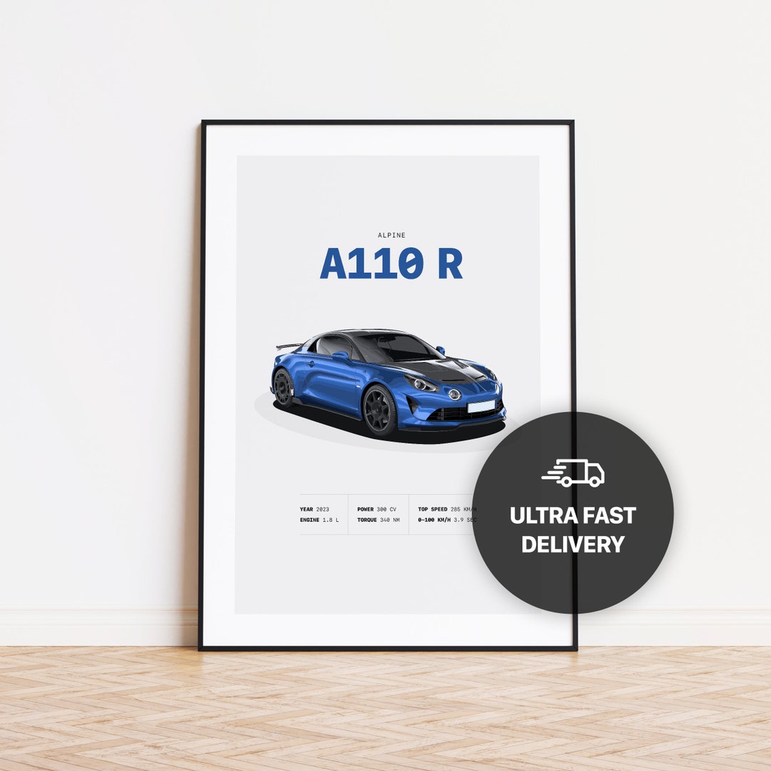 Alpine A110 R Poster Alpine Poster Alpine Wall Art Car - Etsy