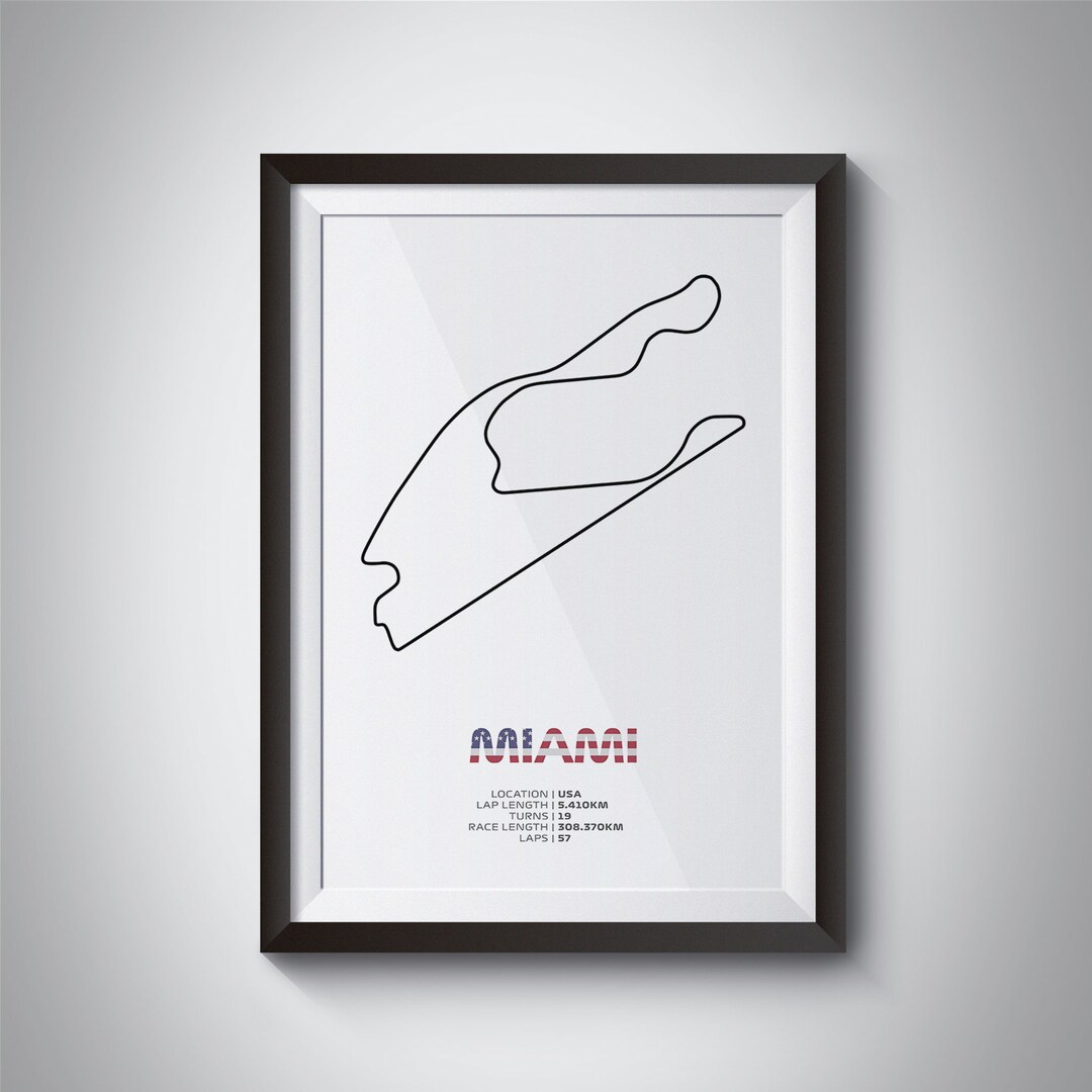 Formula 1 Miami Grand Prix 2024 miami International Autodrome Wall Art ...