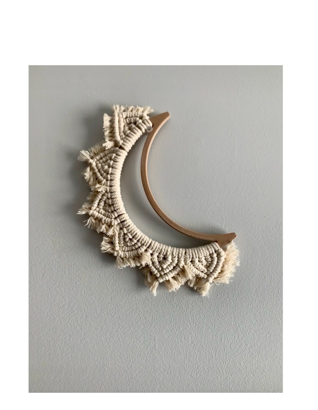 Macrame Wall Hanging- Moon Wallhanging- Macrame Moon - Etsy