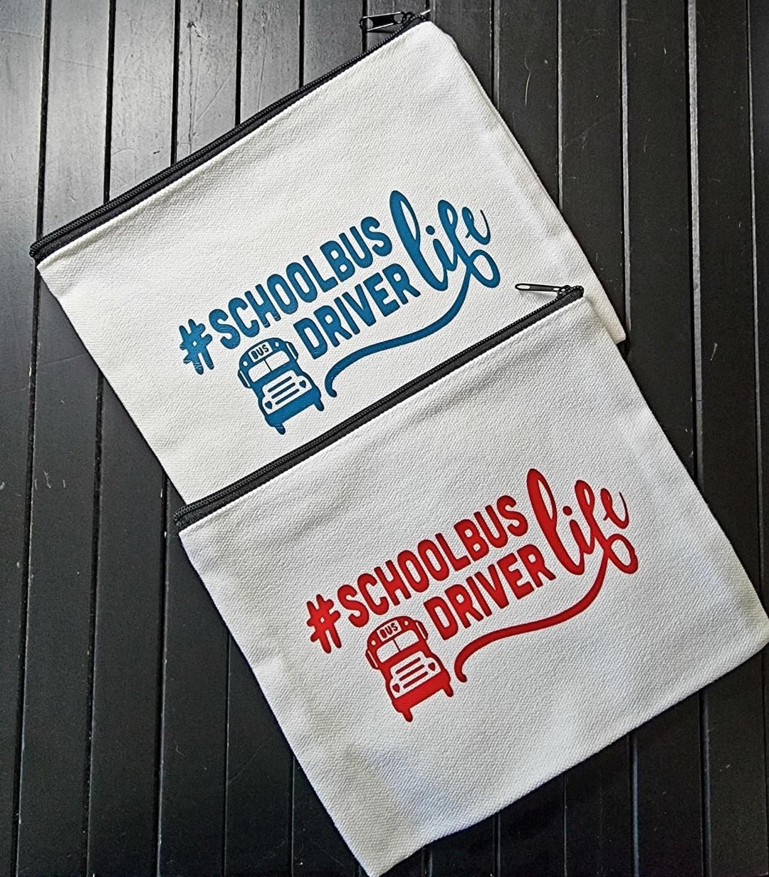 Customizable Bus Driver Canvas Pouch, School Bus Life - Etsy