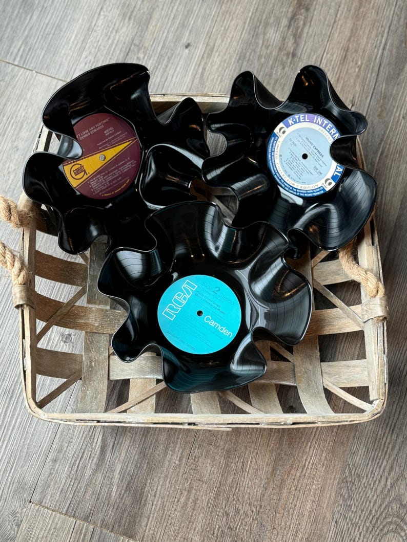 Vinyl Record Bowl - Etsy