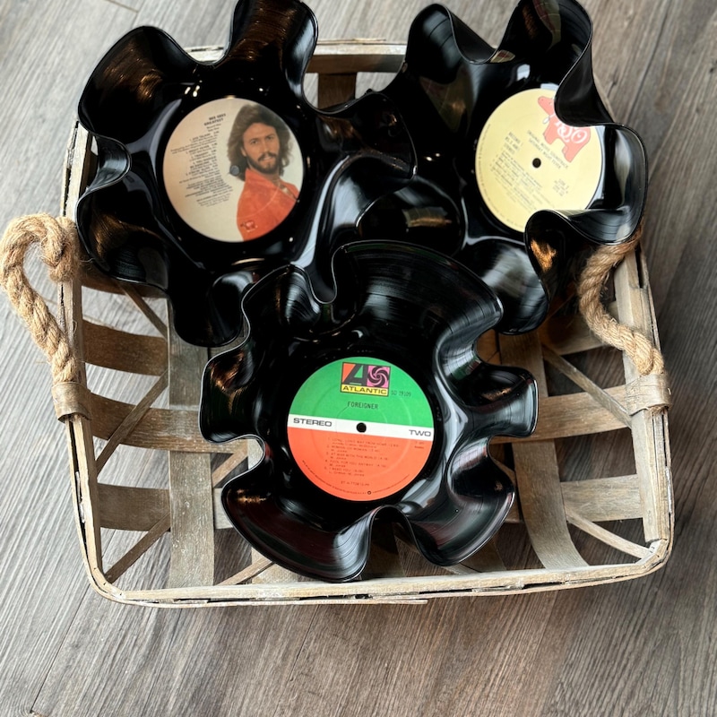 Vinyl Record Bowl - Etsy
