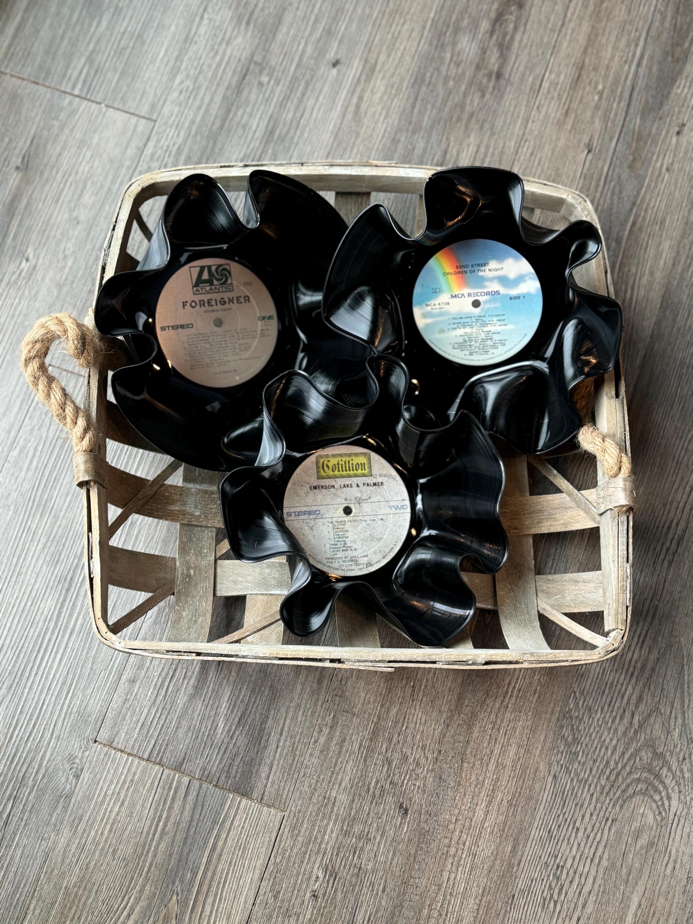 Vinyl Record Bowl - Etsy