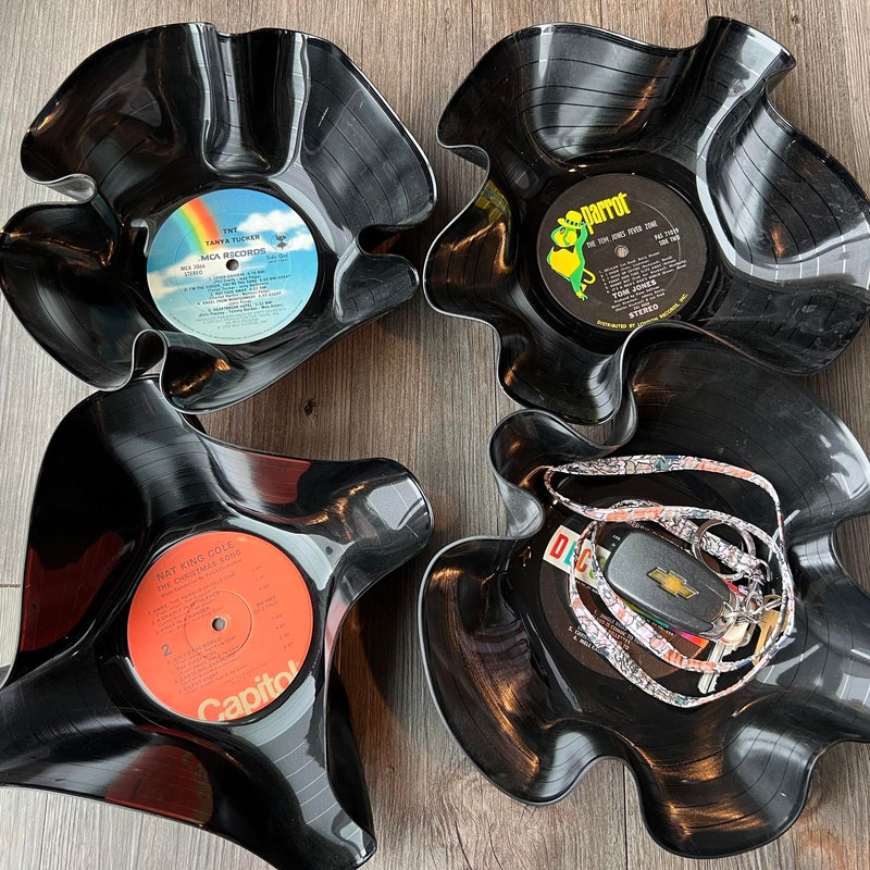 Vinyl Record Bowl - Etsy