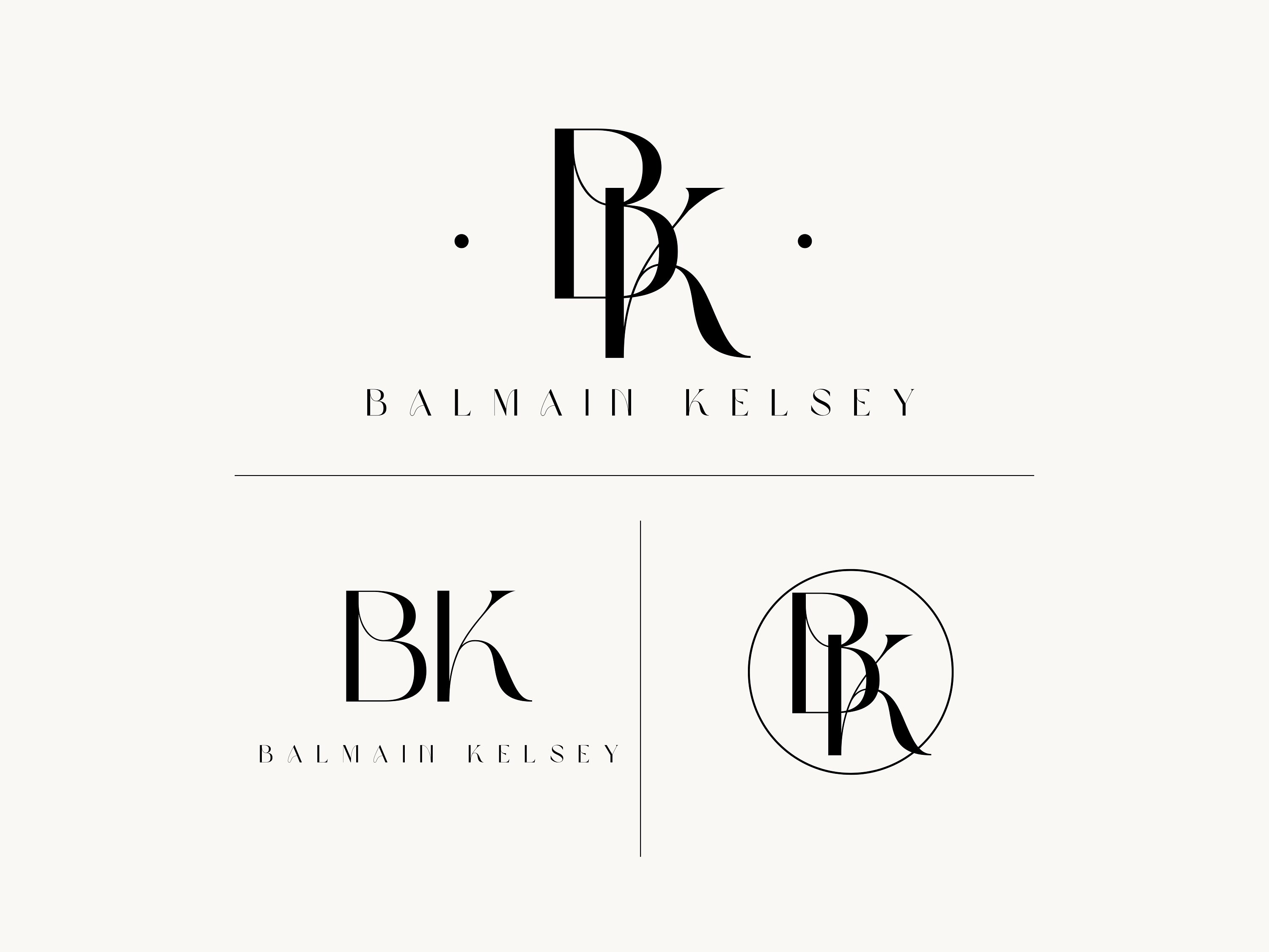 Premade Logo Set, Branding Kit, Text Logo, Modern Logo, Minimalist Logo ...