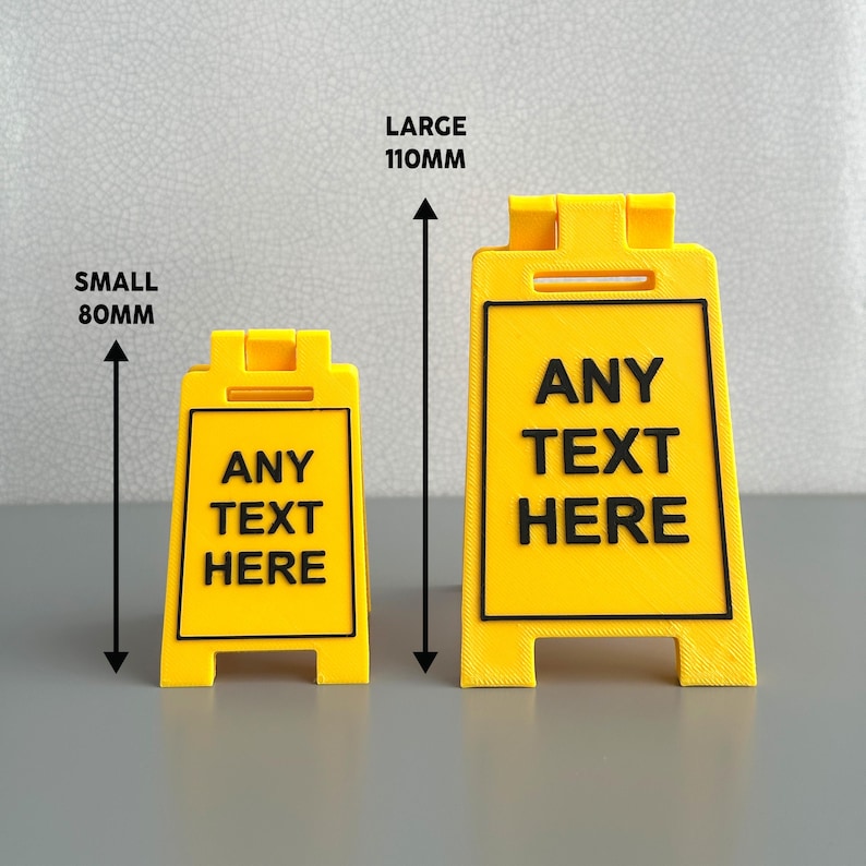 3D Printed Mini Floor Sign – I'm Out of Office Desk Decor - Etsy