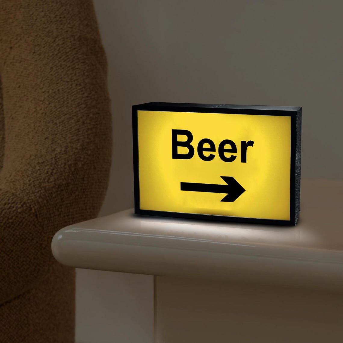 LED Beer Sign Lightbox: 3D Printed Studio Decor With Interchangeable ...