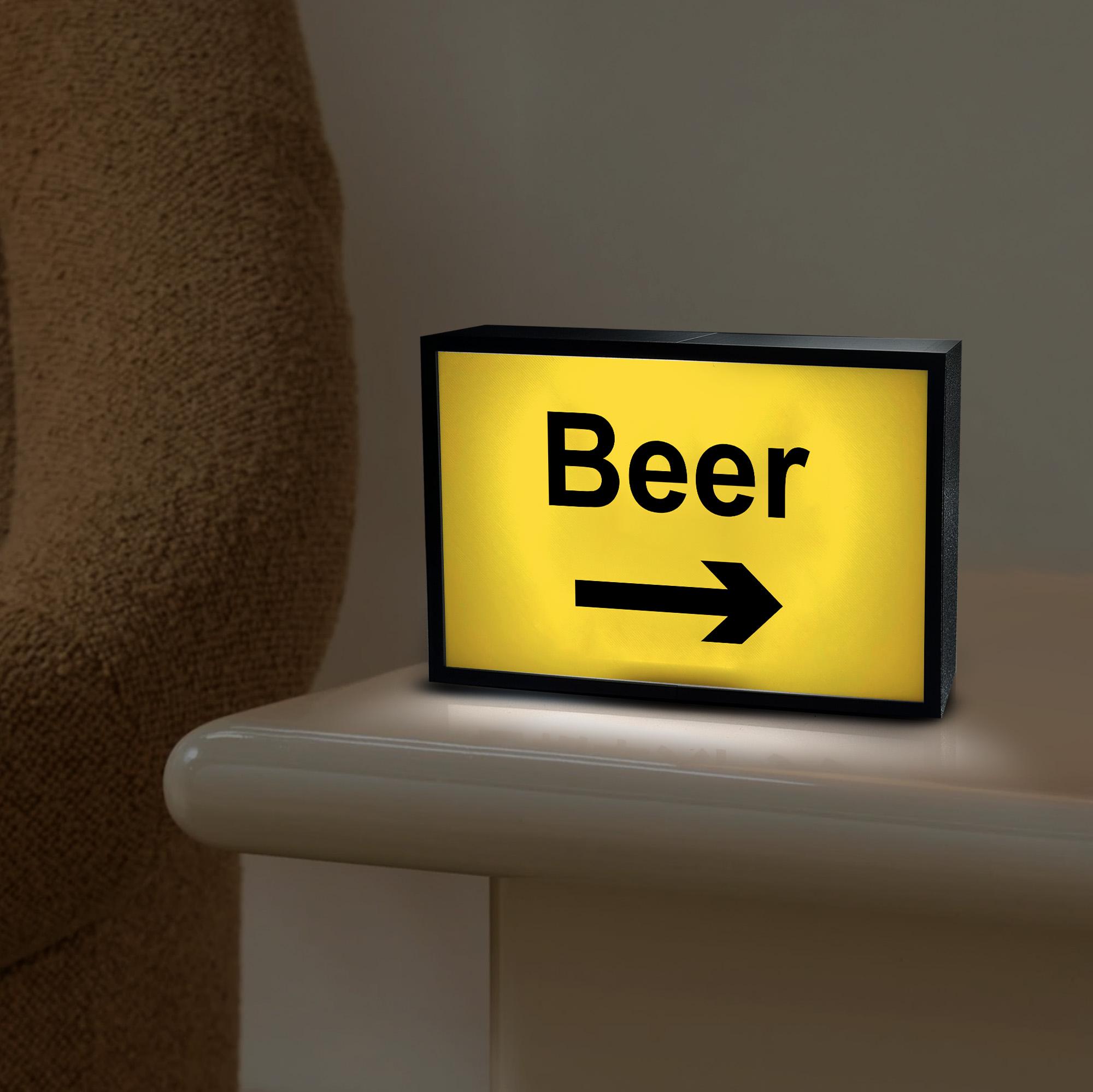 LED Beer Sign Lightbox: 3D Printed Studio Decor With Interchangeable ...