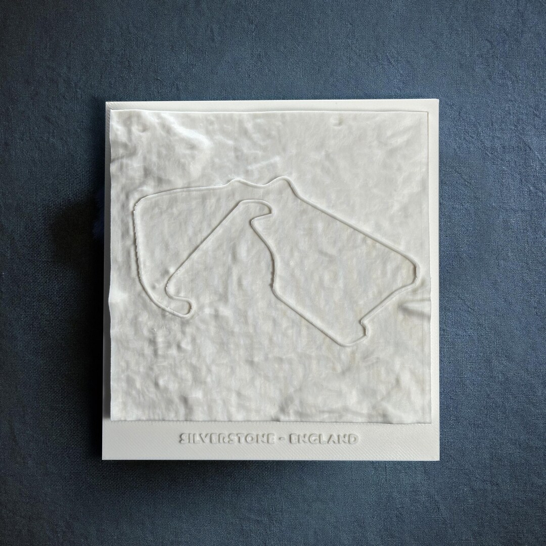Silverstone Circuit - 3D Track Art | Desk & Wall Art, Racing Fan Gift ...