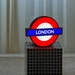 Mini Underground Lightbox 5 Inserts – London Tube LED Light, Wall Decor ...