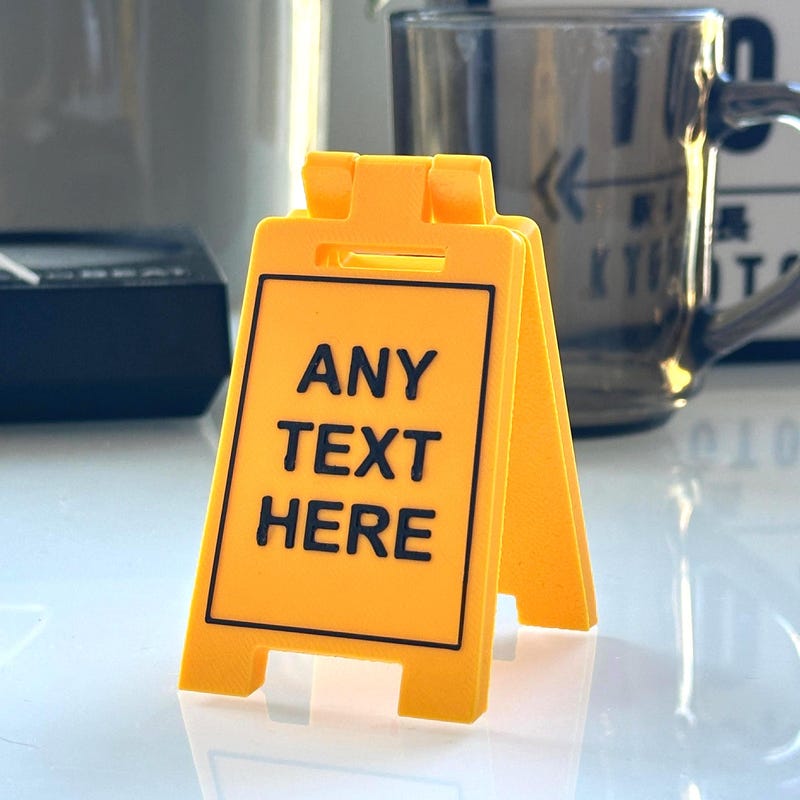 3d Print Caution Sign - Etsy UK