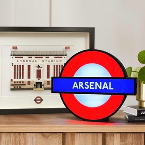 Mini Underground Lightbox 5 Inserts – London Tube LED Light, Wall Decor ...