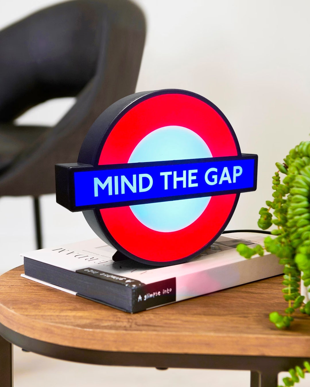 Mini Underground Lightbox 5 Inserts – London Tube LED Light, Wall Decor ...