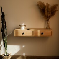 Wall Mounted Console Table With Drawers, Floating Shelf for Entryway ...