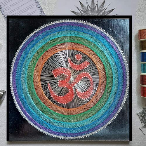 String Art COSMIC CHRYSANTHEMUM Sacred Geometry Wall Hanging - Etsy Israel