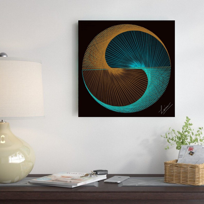 Yin Yang DIY String Art Masterclass Full Art Kit With - Etsy