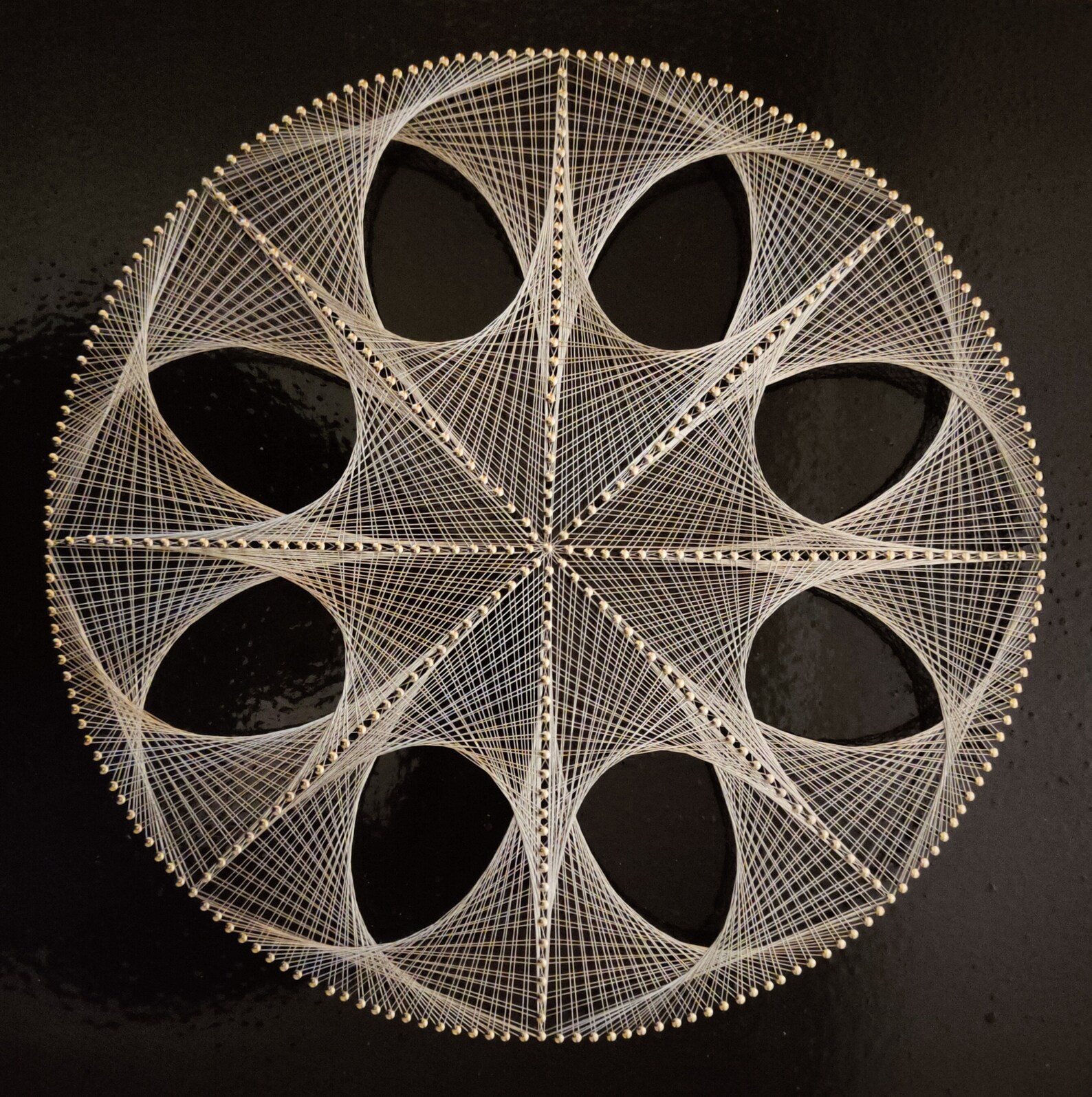 DIY Mandala String Art Kit, 12"x12" Eclectic Wall Decor Meditative ...