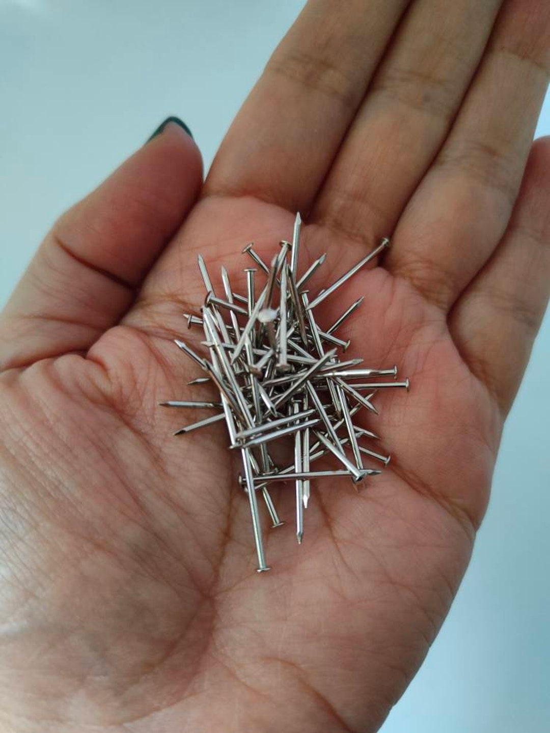Dome Head Pins Nickel Plated, 100 Pcs String Art Nails, Escutcheon Pins ...