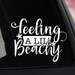 Feeling A Lil Beachy Car Decal: Beach Life Vinyl Sticker - Etsy