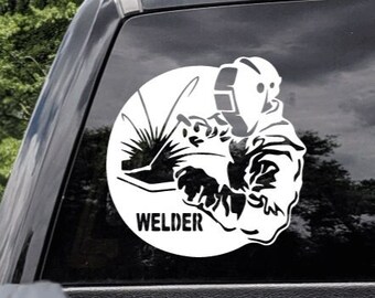 Welder Car Decal | Etsy