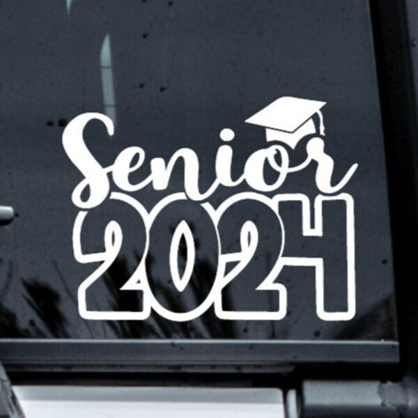 Senior 2024 Window Decal - Etsy