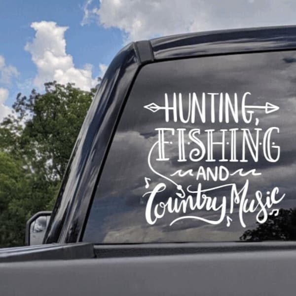Fishing Decal - Etsy