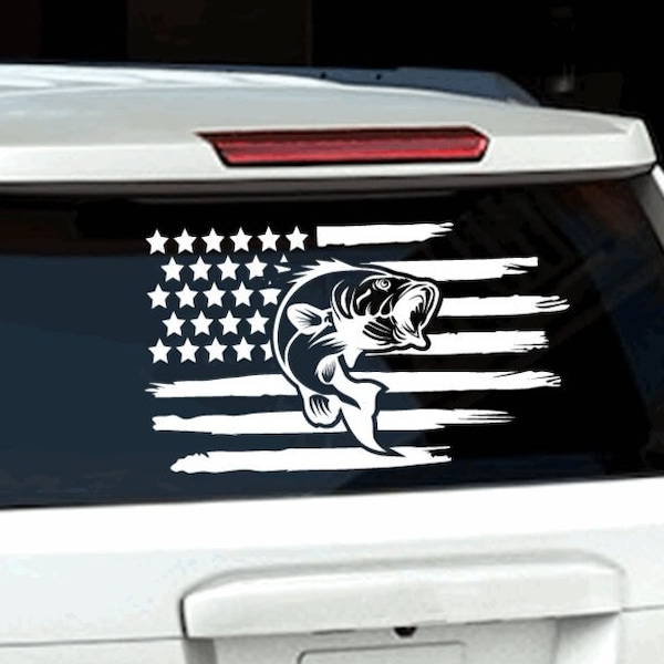 Bass Fishing Decal - Etsy