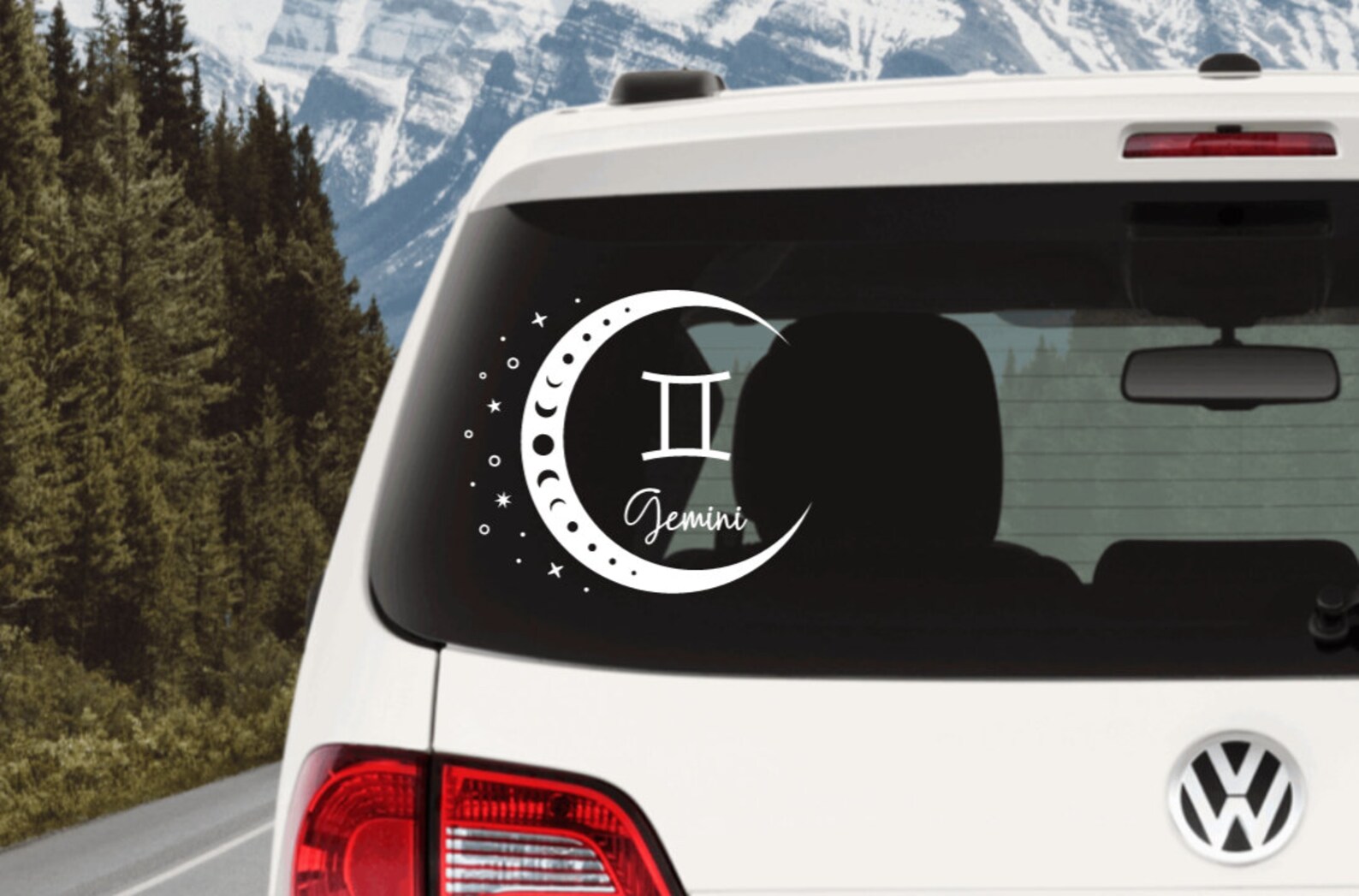 Gemini Vinyl Decal Gemini Sign Car Decal Gemini Sign | Etsy