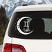 Gemini Vinyl Decal Gemini Sign Car Decal Gemini Sign - Etsy
