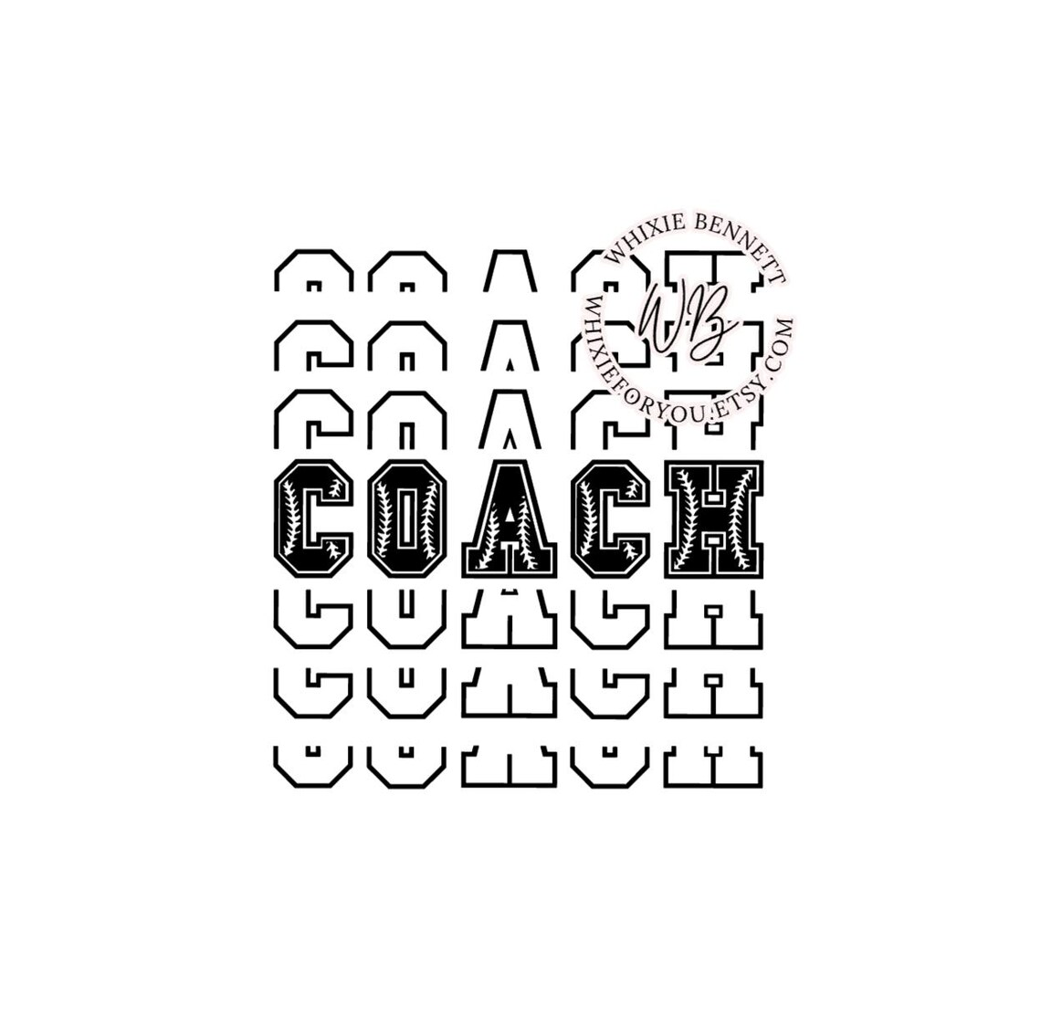 Baseball Softball Coach Design, PNG SVG (digital Download) - Etsy