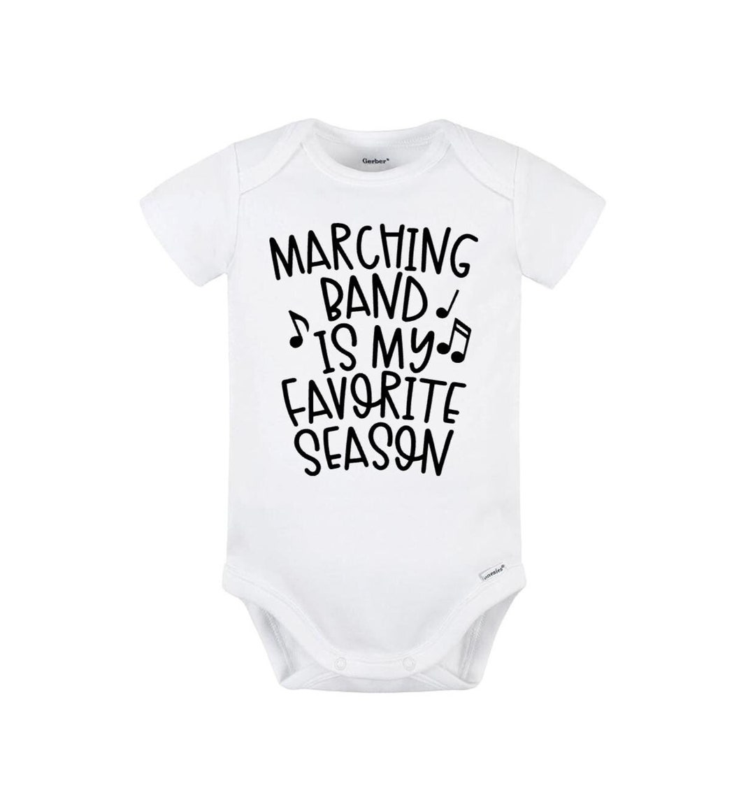 Marching Band Season Baby Bodysuit, Marching Band Baby Shirt, Cute ...