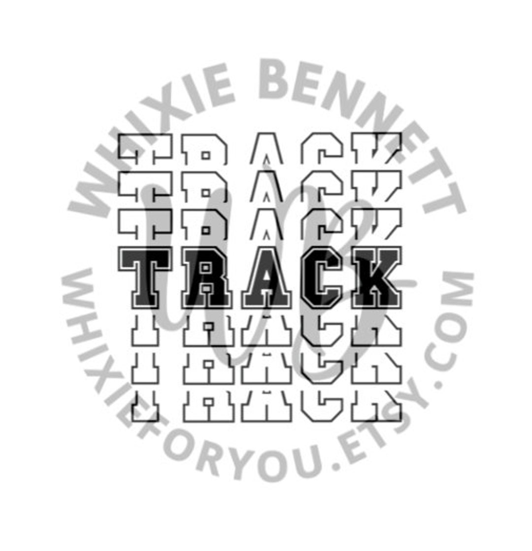 Track PNG, Track SVG, Track Cut File, Track Athletic Font PNG, Track ...