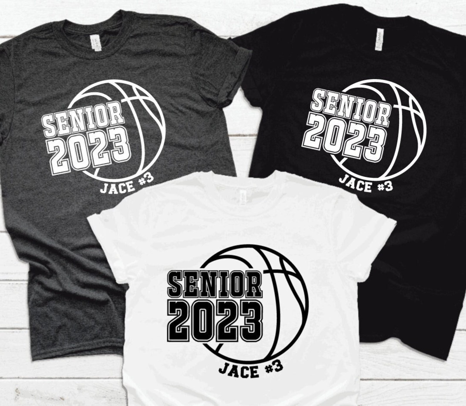 Basketball Senior Night T-shirt Custom Name and Number - Etsy