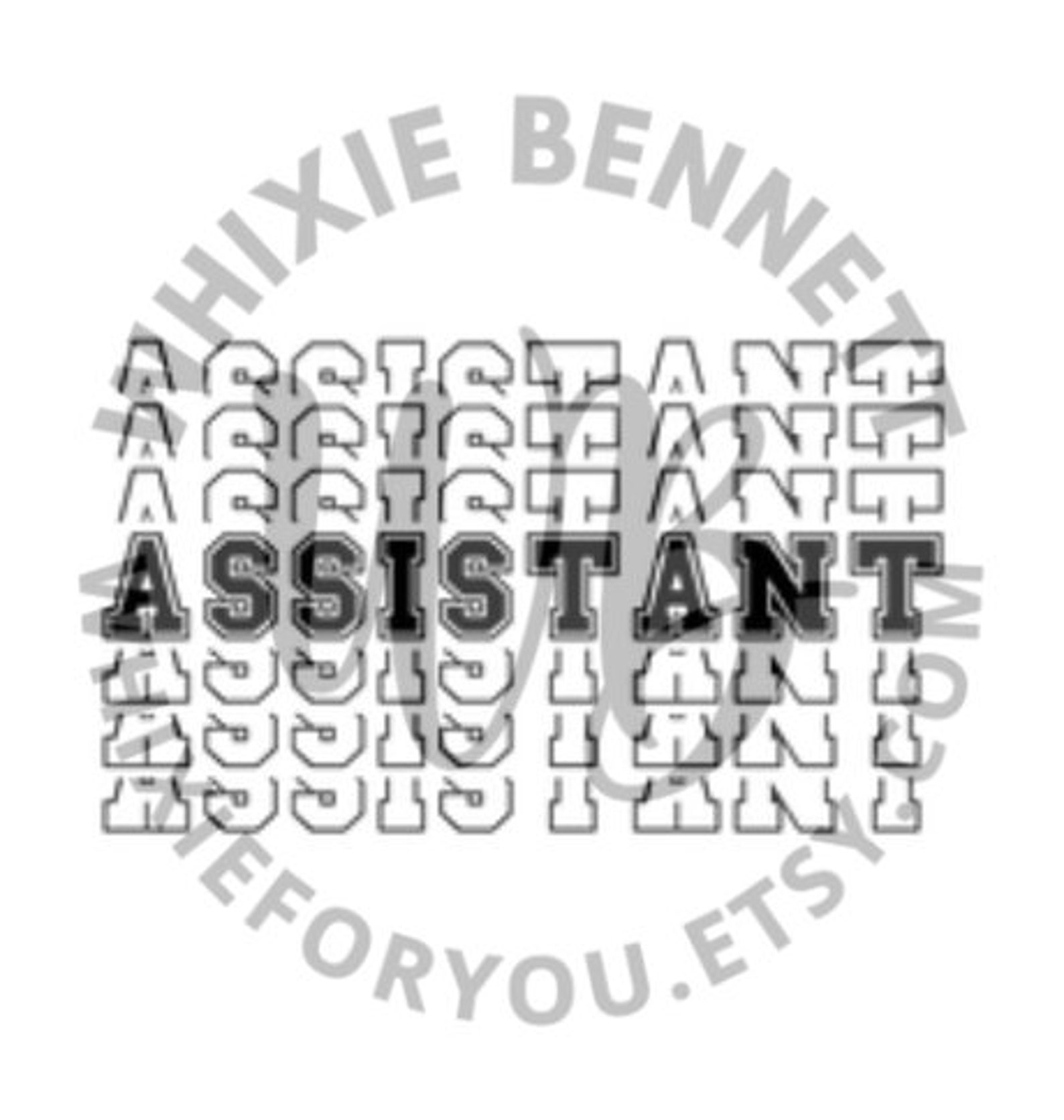 Assistant Coach Font, SVG PNG Cut File (digital Download) - Etsy