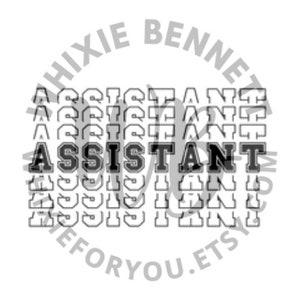 Assistant Coach Font, SVG PNG Cut File (digital Download) - Etsy