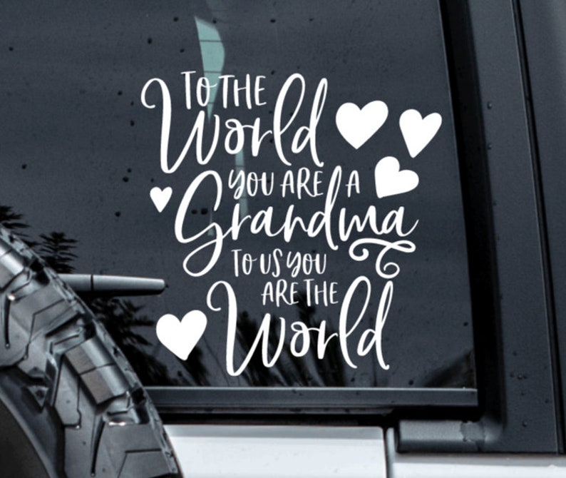 Grandma Car Decal Best Grandma Decal Gift for Her Nini - Etsy