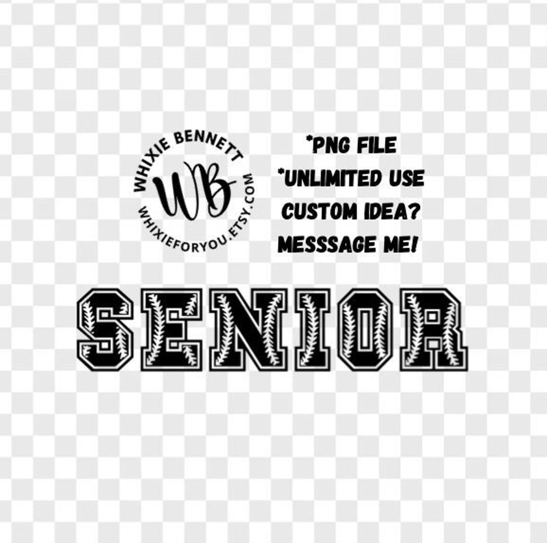 Baseball Softball Senior Cutout SVG PNG CUT File Baseball Senior Svg ...