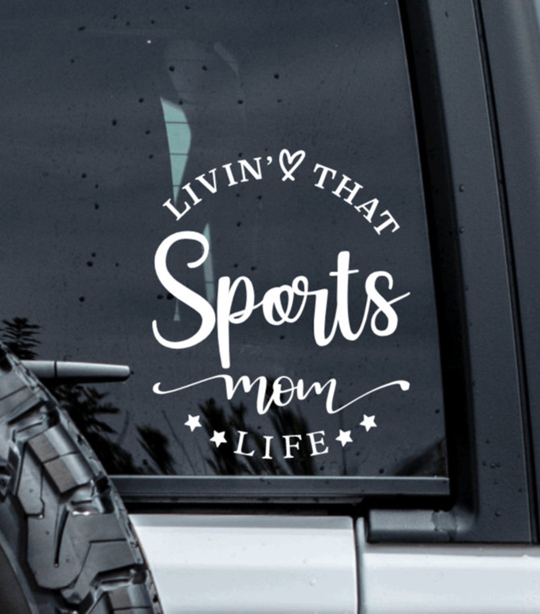 Sports Mom Decal, Sports Mom Sticker, Sports Mom Car Decal, Sports Mom ...