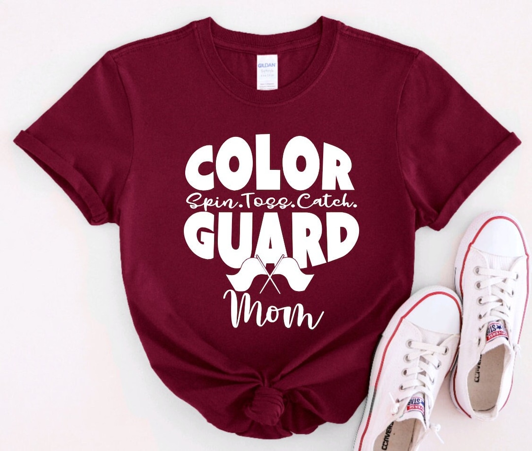 Color Guard Mom T-shirt: Spin Toss Repeat Tee - Etsy