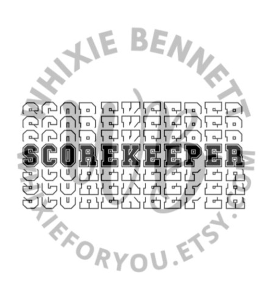 Scorekeeper PNG, Scorekeeper SVG, Scorekeeper Cut File, Scorekeeper ...