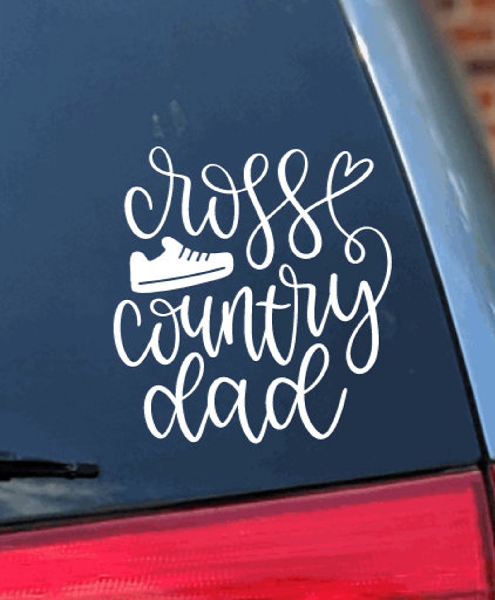 Cross Country Dad Car Decal Cross Country Dad Stickers Car - Etsy