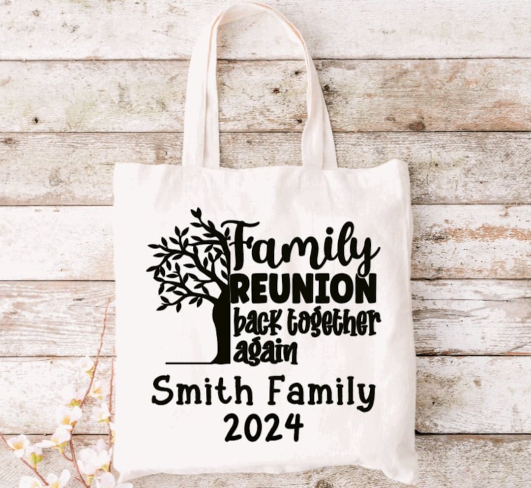 Family Reunion 2024 Tote Bag, Custom Family Gathering Cotton Bag ...