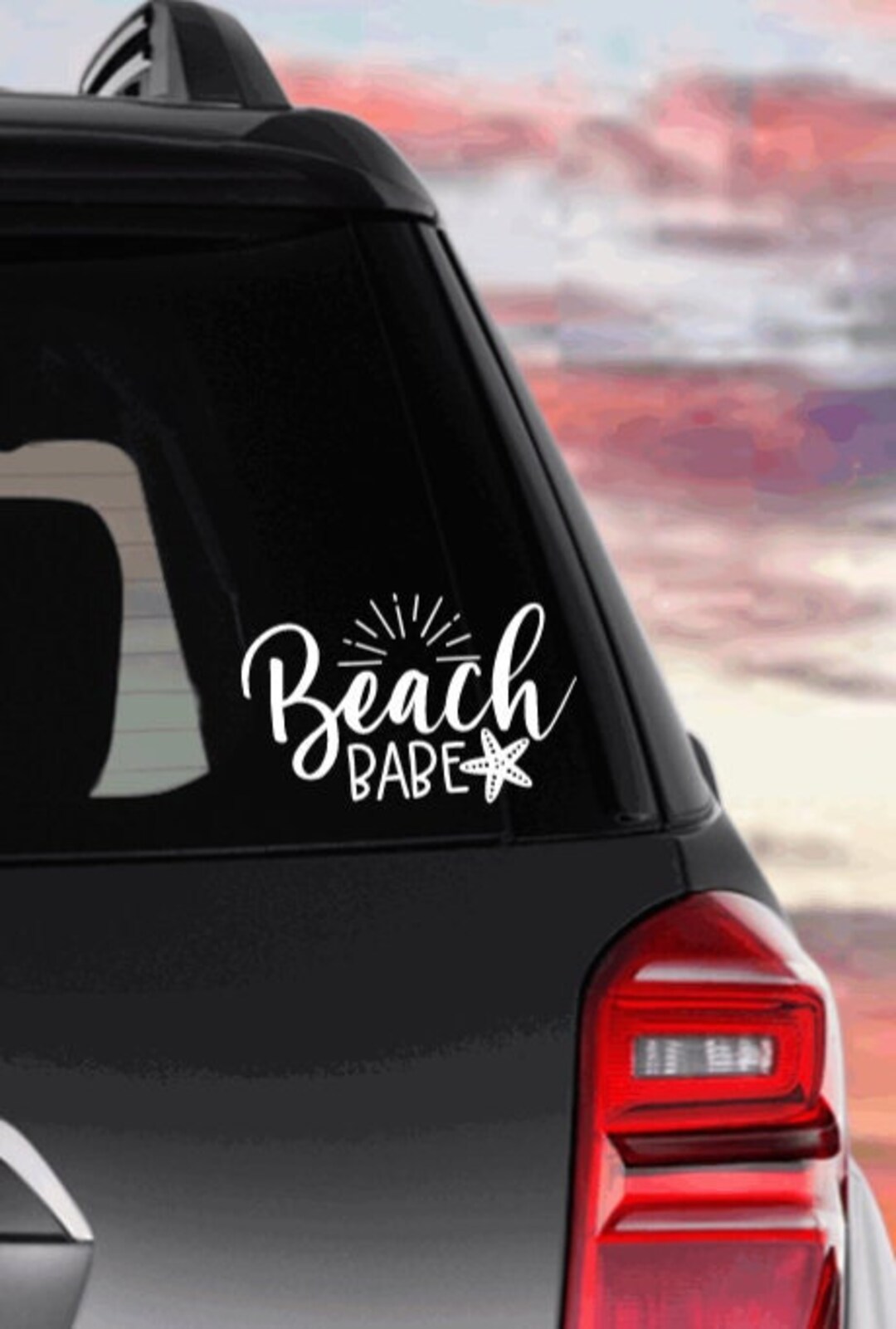 Beach Babe Decal, Beach Life Decals, Beach Car Stickers, Beach Truck ...