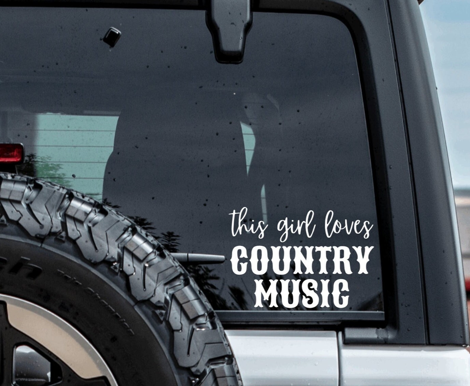 This Girl Loves Country Music Decal - Car Window Sticker - Etsy
