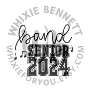 Band 2024 PNG Design Band Senior 2024 SVG Design Band Shirt Class of ...