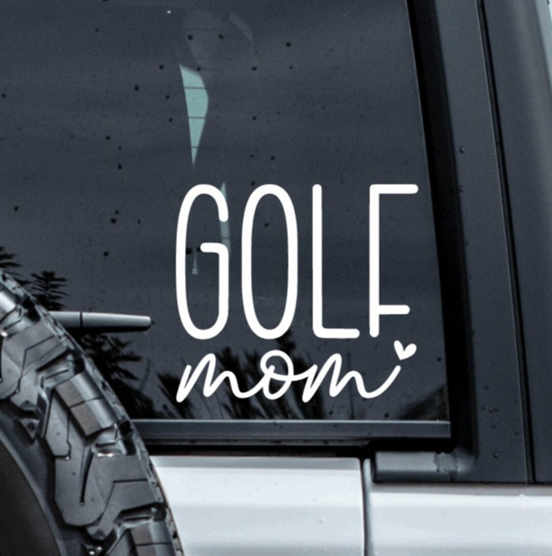 Golf Mom Car Decal Golf Vinyl Decals Golf Mom Stickers Golf - Etsy