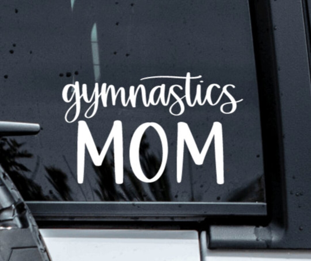 Gymnast Mom Decal, Gymnast Decals, Mom Decals, Gymnastics Stickers ...