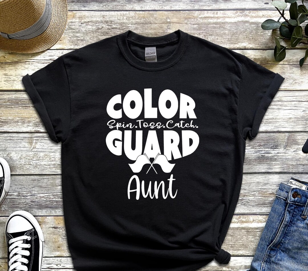 Color Guard Aunt Shirt, Color Guard Aunt Tee, Color Guard Aunt T-shirt ...