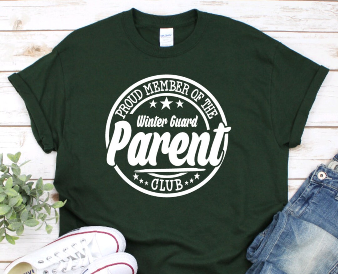 Proud Winter Guard Parent T-shirt: Parent Club Member Tee - Etsy